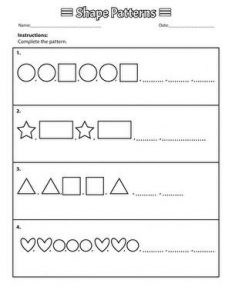 Identifying The Next Picture In A Repeating Pattern - Worksheet School