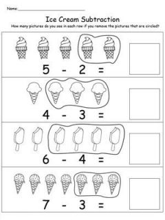 Apple Subtraction - Worksheet School